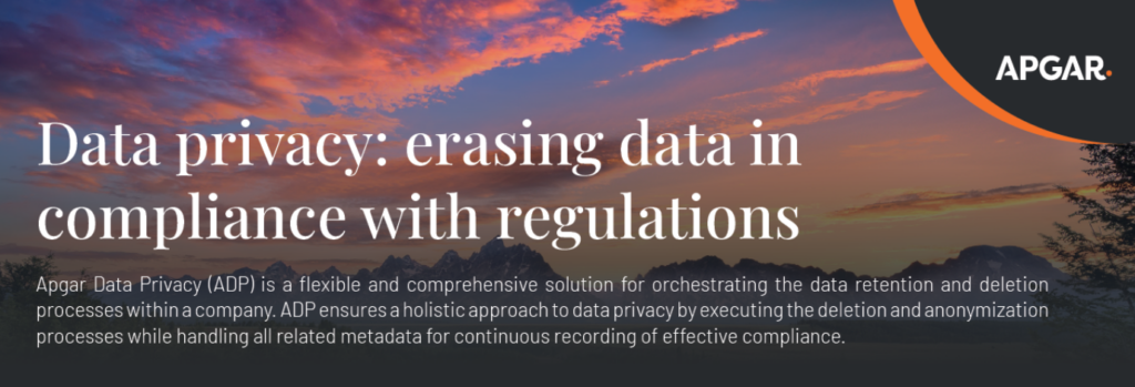 Data Privacy management : GDPR and data retention | Apgar